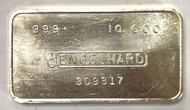RARE Engelhard 2nd Series Canadian Smooth Machine Finished 10 oz .999 ...