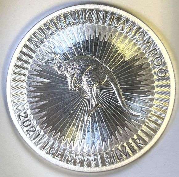 2021 Australian Kangaroo .9999 Fine Silver 1 oz. Round - Matthew ...