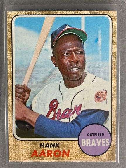 1968 Topps Hank Aaron #110 - Matthew Bullock Auctioneers