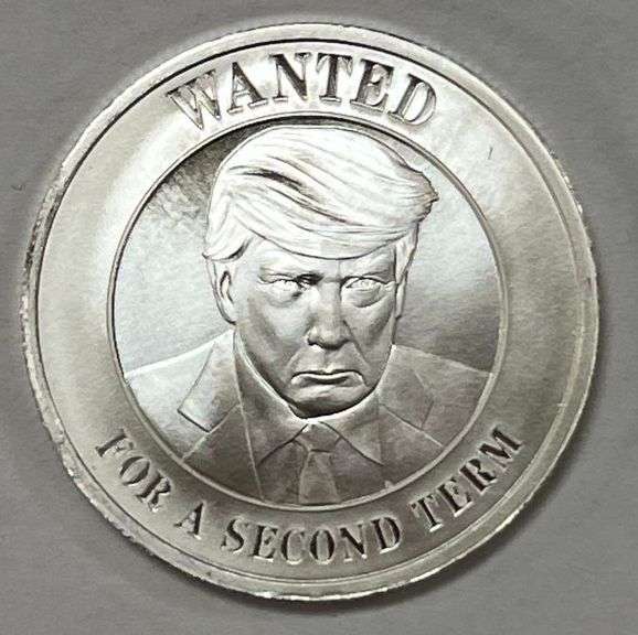 Limited Edition Donald Trump Mug Shot Wanted for a Second Term .999 ...