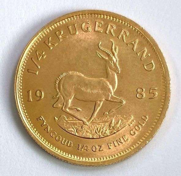 1985 South Africa Krugerrand 1/4oz. Fine Gold - Matthew Bullock Auctioneers