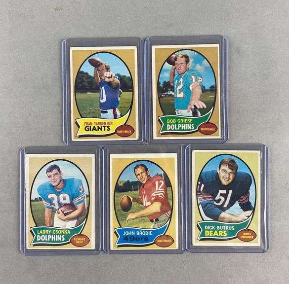 70+ 1970 Topps Football Cards with HOFs Stars and Rookies - Matthew ...