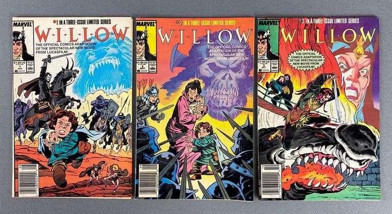 Marvel Comics Willow No. 1-3 - Matthew Bullock Auctioneers