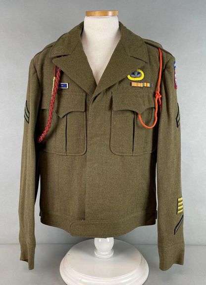 WW2 USAAF 82nd Airborne Ike Jacket - Matthew Bullock Auctioneers