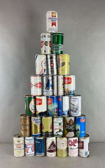 Large Group of Assorted Beer Cans - Matthew Bullock Auctioneers