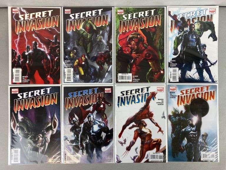 Group of 8 Marvel Comics Secret Invasion Complete Set - Matthew Bullock ...