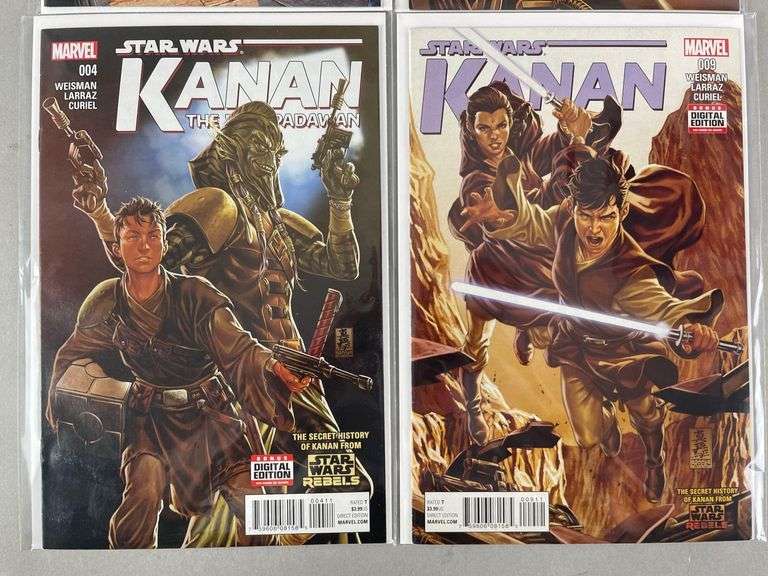 Group of 4 Marvel Star Wars Kanan the last Padawan Comic Books ...