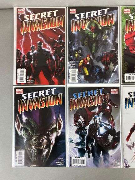 Group of 8 Marvel Comics Secret Invasion Complete Set - Matthew Bullock ...
