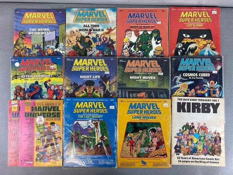 Group of 13 Marvel Comics Offical Game Adventure Books - Matthew ...