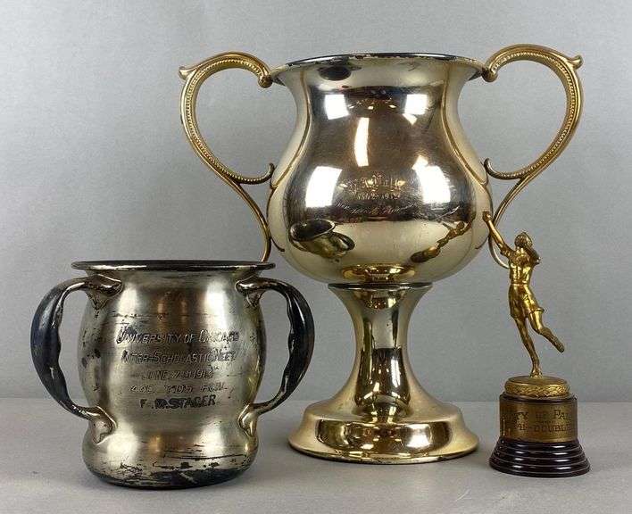 Group of 3 Vintage Trophies - Matthew Bullock Auctioneers