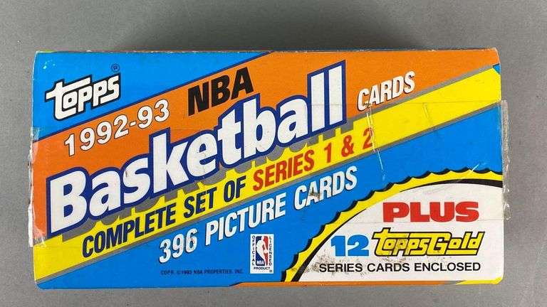 1992 - 93 Topps Basketball Factory Set - Matthew Bullock Auctioneers