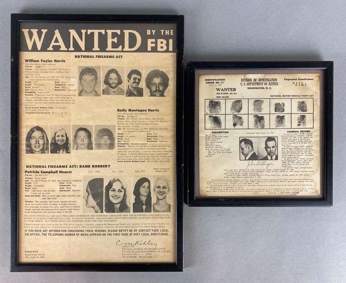 Group of 2 Wanted Posters - Matthew Bullock Auctioneers
