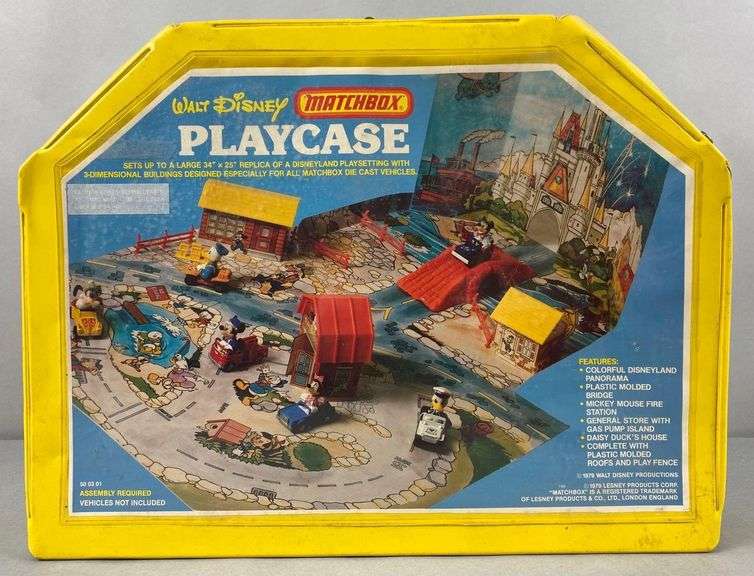 Matchbox Walt Disney Vinyl Play Case - Matthew Bullock Auctioneers