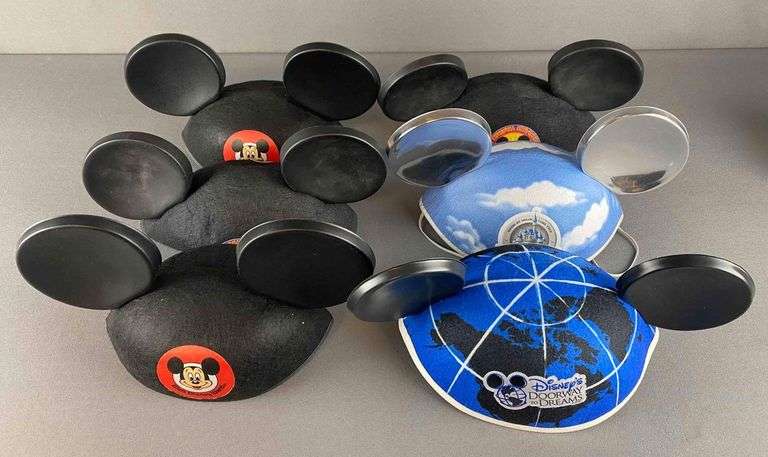 Group of 6 Assorted Walt Disney World Mickey Mouse Ears - Matthew ...