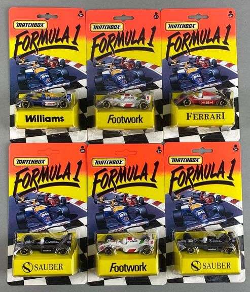 Group of 6 Matchbox Formula 1 Vehicles - Matthew Bullock Auctioneers