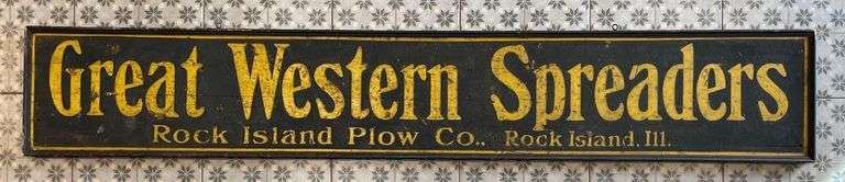Vintage Great Western Spreaders Wood Advertising Sign - Matthew Bullock ...