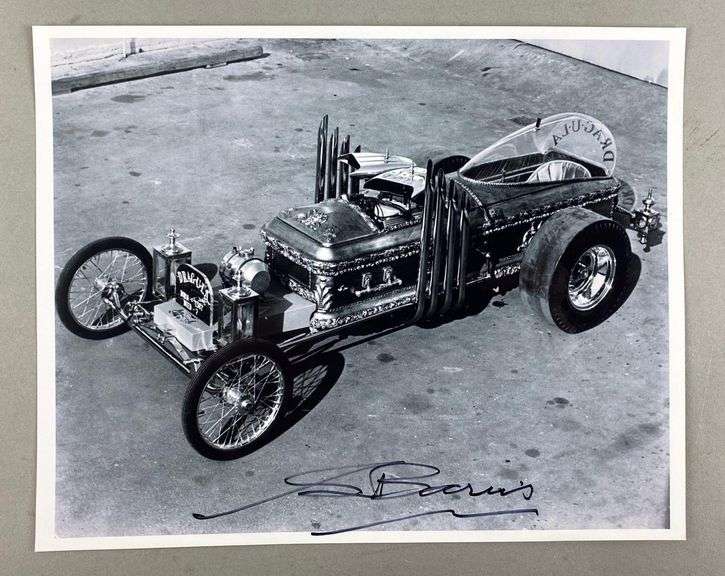 The Munsters George Barris The Dragula Signed Photograph - Matthew ...