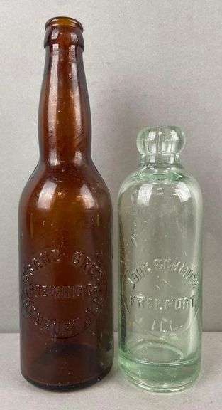 Group of 2 Freeport Illinois Beer and Soda Bottles - Matthew Bullock ...