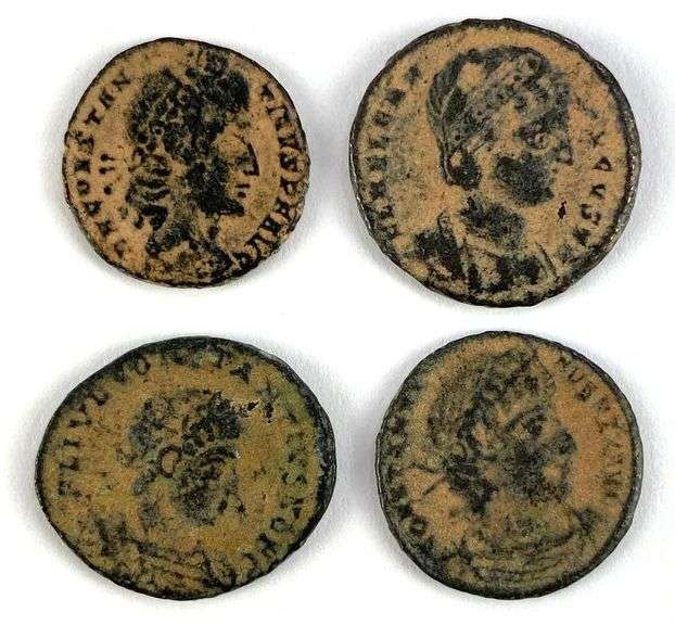 Group of 4 Authentic Roman Coins - Matthew Bullock Auctioneers