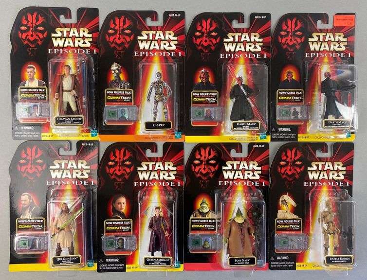 Group of 8 Hasbro Star Wars Episode 1 Action Figures - Matthew Bullock ...