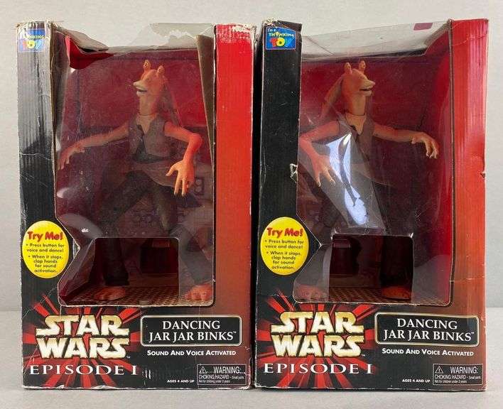 Group of 2 Star Wars Episode 1 Dancing Jar Jar Binks - Matthew Bullock ...