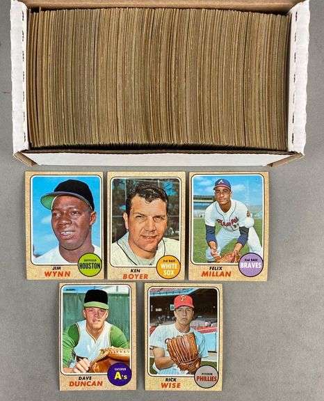 360+ 1968 Topps Baseball Cards - Matthew Bullock Auctioneers