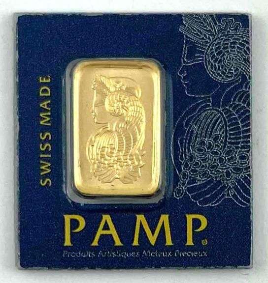 Pamp Suisse .9999 fine Gold 1 Gram Ignot/Bar in Card - Matthew Bullock ...