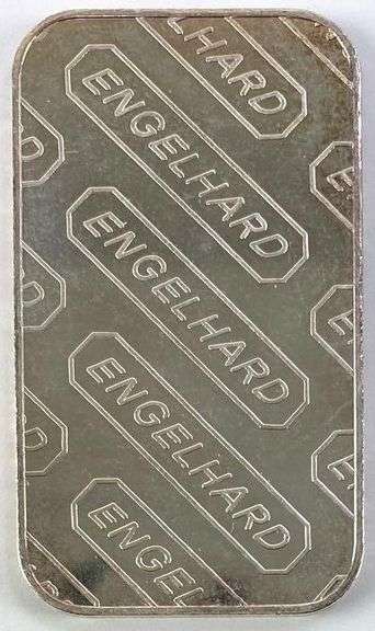Engelhard E Logo Cast Vertical 1oz. 999 Fine Silver Ingot / Bar ...