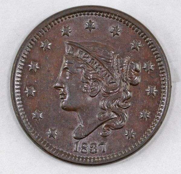 1837 Coronet Large Cent - Matthew Bullock Auctioneers