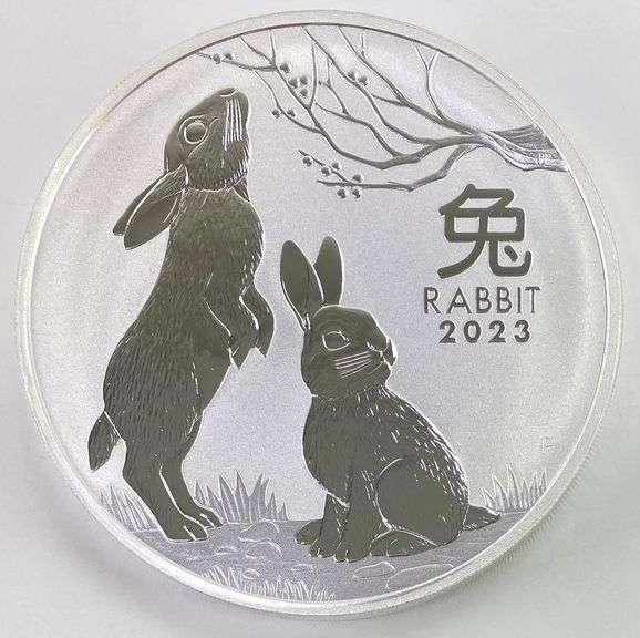 2023 $30 Elizabeth II Australia Rabbit 1KILO 9999 Fine Silver Round ...