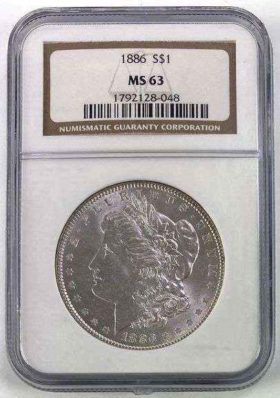 1886 Morgan Silver Dollar (NGC) MS63 - Matthew Bullock Auctioneers
