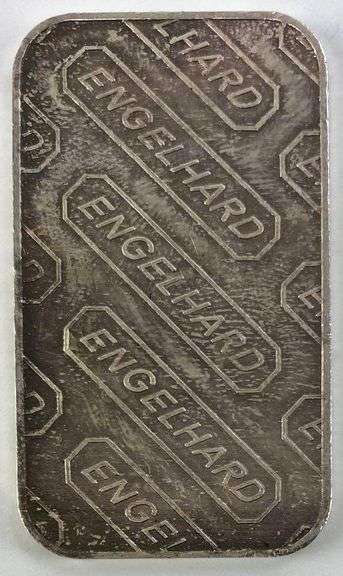 Engelhard E Logo Cast Vertical 1oz. 999 Fine Silver Ingot / Bar ...