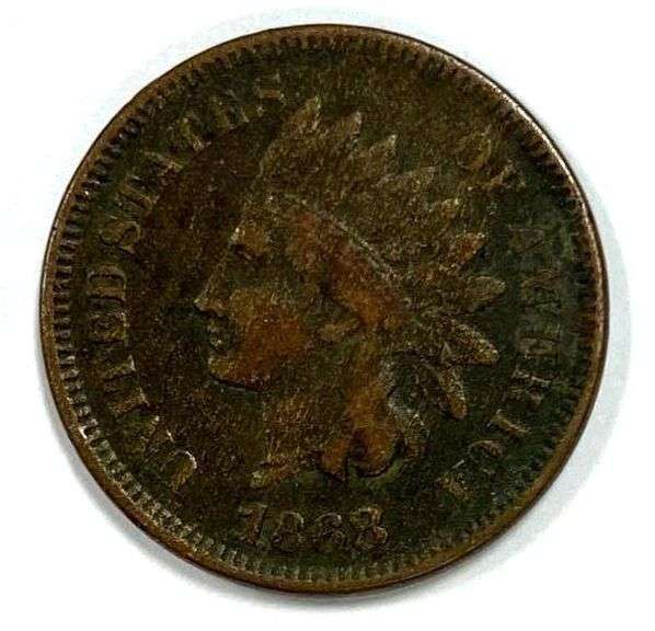 1868 Indian Head Cent - Matthew Bullock Auctioneers