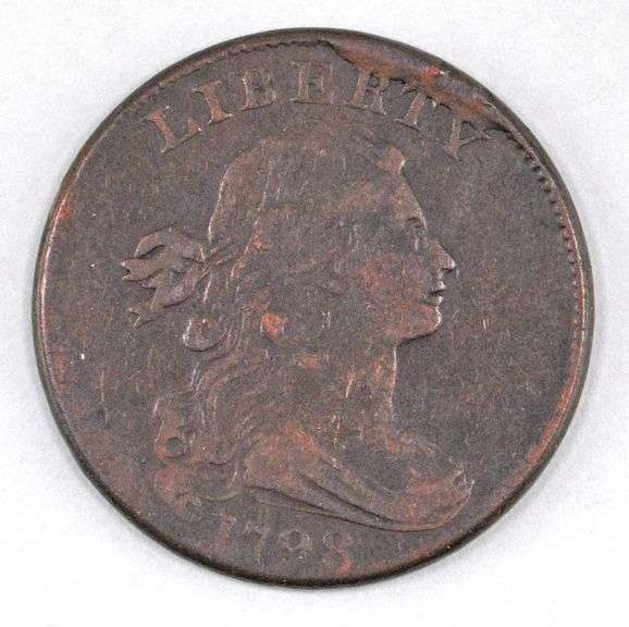 1798 Draped Bust Large Cent - Matthew Bullock Auctioneers