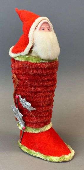 Vintage Santa Boot Candy Container - Matthew Bullock Auctioneers