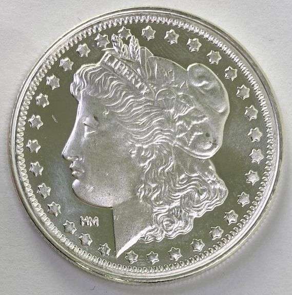 Morgan Design 1oz. .999 Fine Silver Round - Matthew Bullock Auctioneers