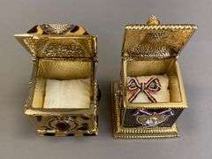 Group of 2 Wendy Reed Porcelain Enamel Miniature Boxes - Matthew ...