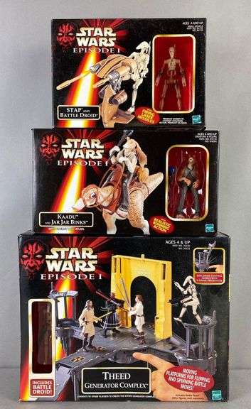 Group of 3 Hasbro Star Wars Episode 1 Action Figure Sets - Matthew ...