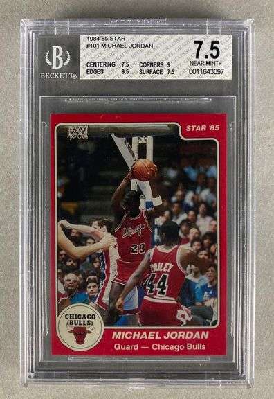 1984 - 85 Star Michael Jordan #101 BGS 7.5 - Rookie - Matthew Bullock ...