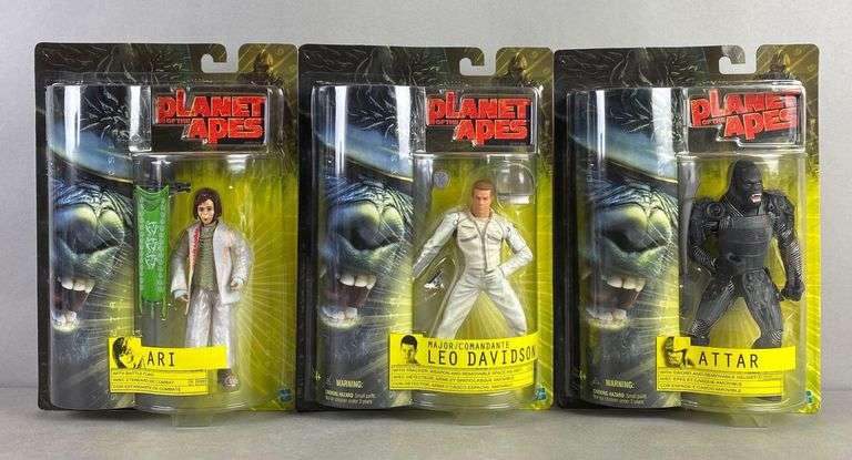 Group of 3 Hasbro Planet of the Apes Action Figures - Matthew Bullock ...