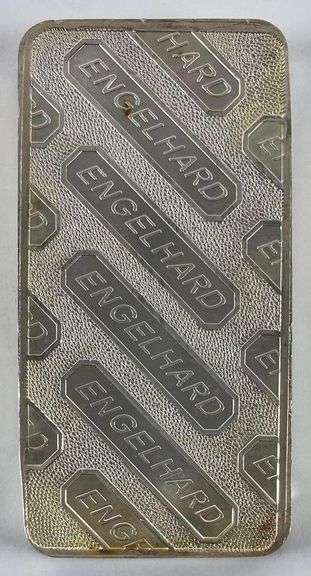 Englehard E Logo Cast Vertical 10oz. .999 Fine Silver Ingot / Bar ...