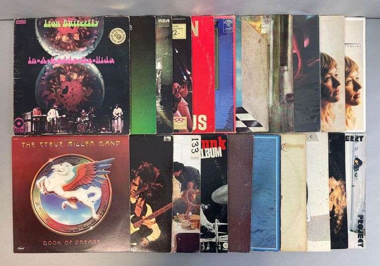 Group of 21 Vintage Classic Rock Vinyl Records - Matthew Bullock ...