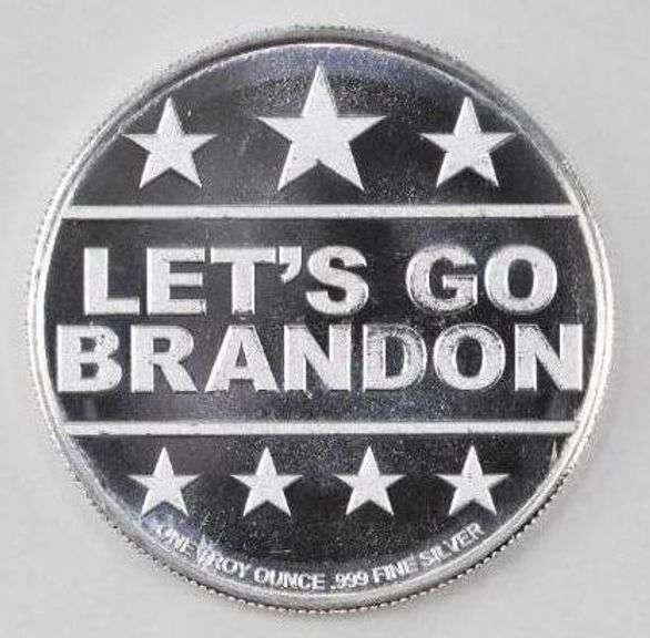 Let's Go Brandon God Bless America (FJB) 1oz. .999 Fine Silver Round ...