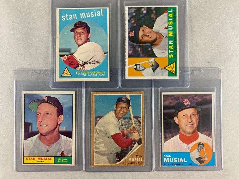 1959 - 63 Topps Stan Musial Cards - Matthew Bullock Auctioneers