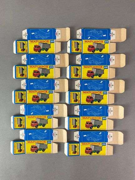 Group of 10 Matchbox F Type Boxes - Matthew Bullock Auctioneers