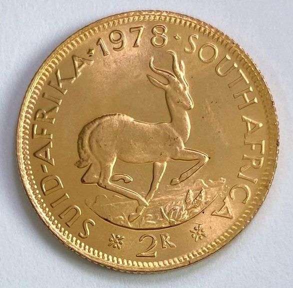 1978 South Africa 2 Rand Fine Gold Coin - Matthew Bullock Auctioneers