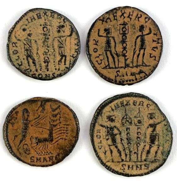 Group of 4 Authentic Roman Coins - Matthew Bullock Auctioneers