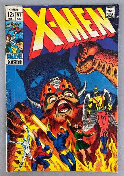 Marvel Comics The X-Men No. 51 - Matthew Bullock Auctioneers