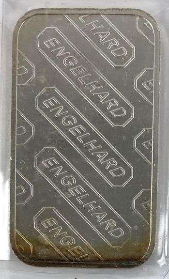 Engelhard E Logo Cast Vertical 1oz. .999 Fine Silver Ingot / Bar ...