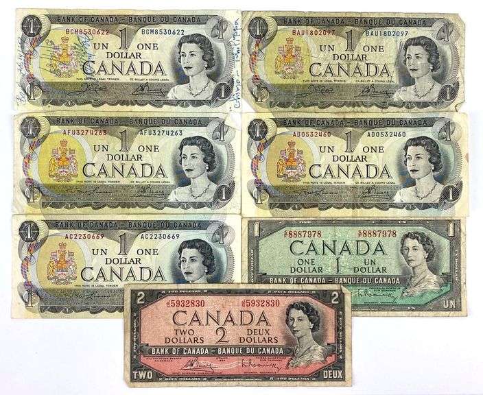 Group of (7) Canadian Paper Currency - Matthew Bullock Auctioneers